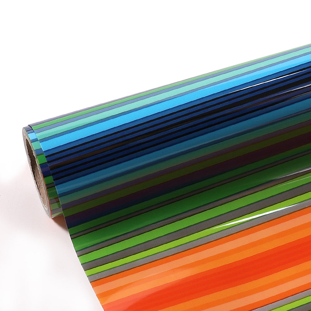 Rainbow Stripe Heat Transfer Vinyl – eaglevinyl